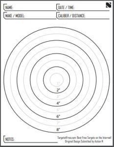 Bullseye Target by Action N (Printable for Free) - Targets4Free
