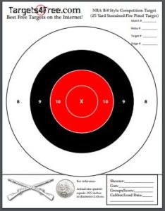 NRA B8 Target (Printable for FREE) - Targets4Free